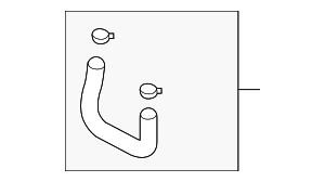 25410c5800 - Hyundai Lower Hose 2020-2025 Hyundai Palisade ...