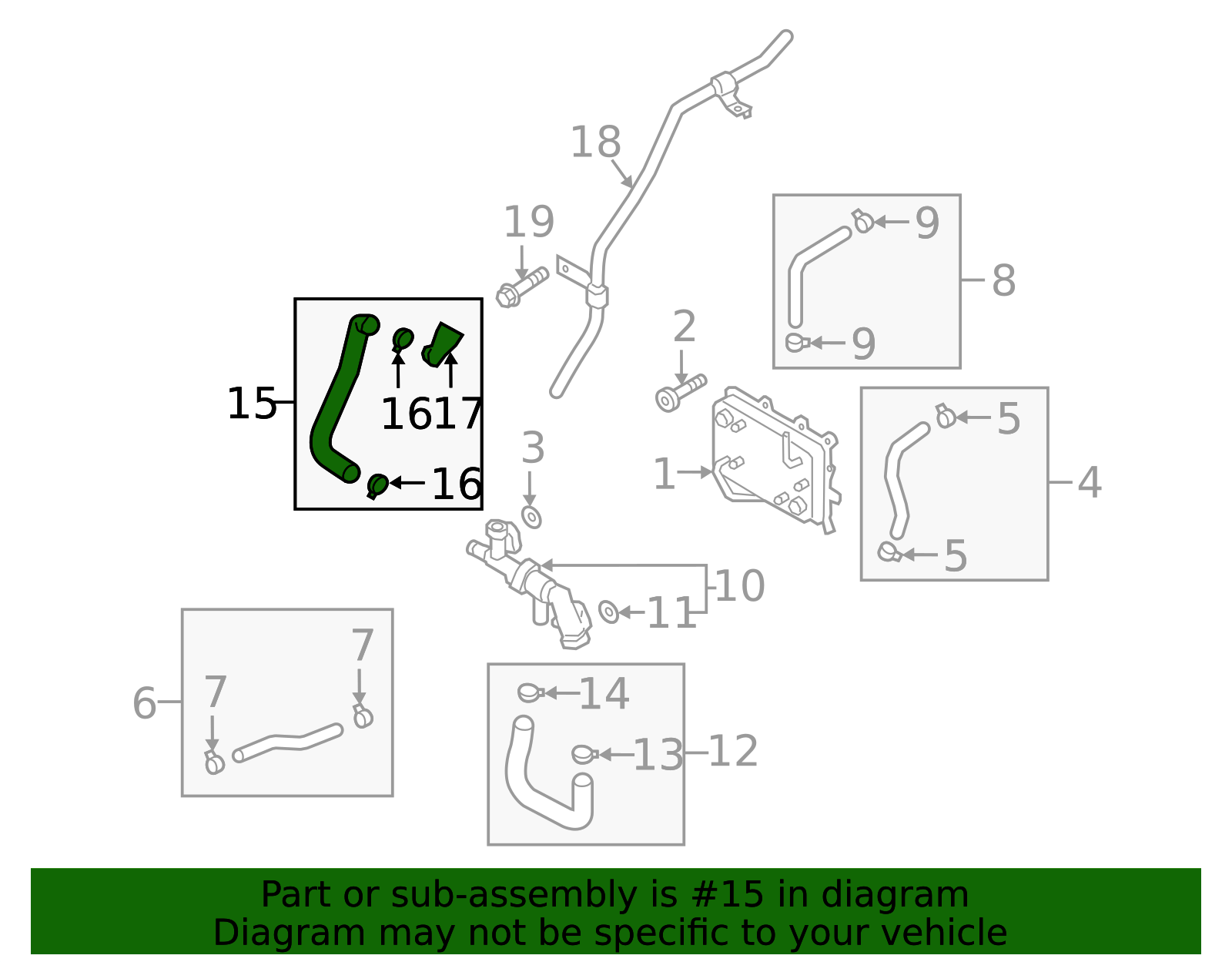 2020-2025 Hyundai Palisade Upper Hose 25414-S9500 | OEM Parts Online