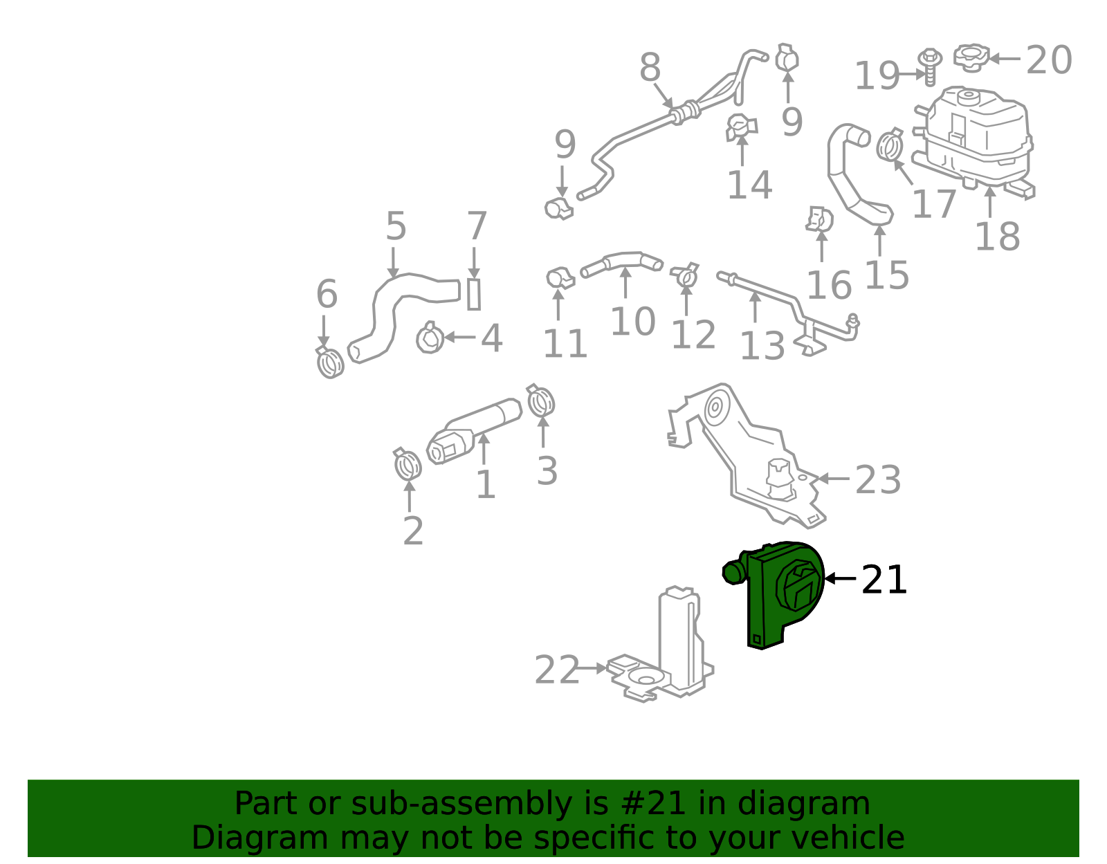 2018-2021 GM Auxiliary Water Pump 13592751 | Shop Matick Buick GMC