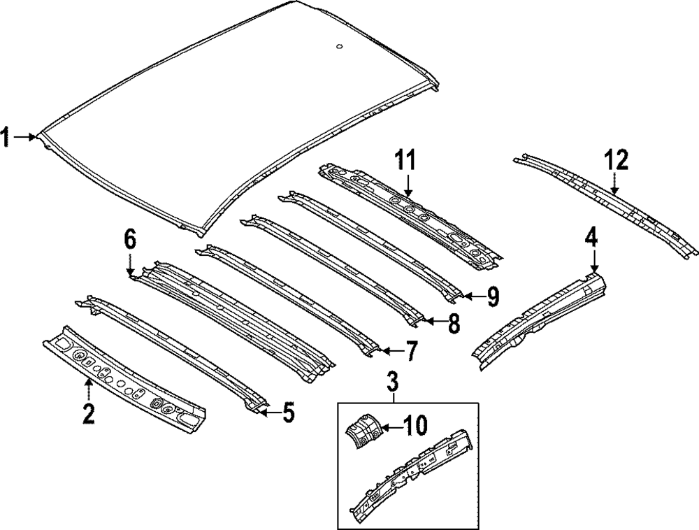 2023-2025 Mazda CX-50 Rear Header VA40-70-700A | RealMazdaParts.com