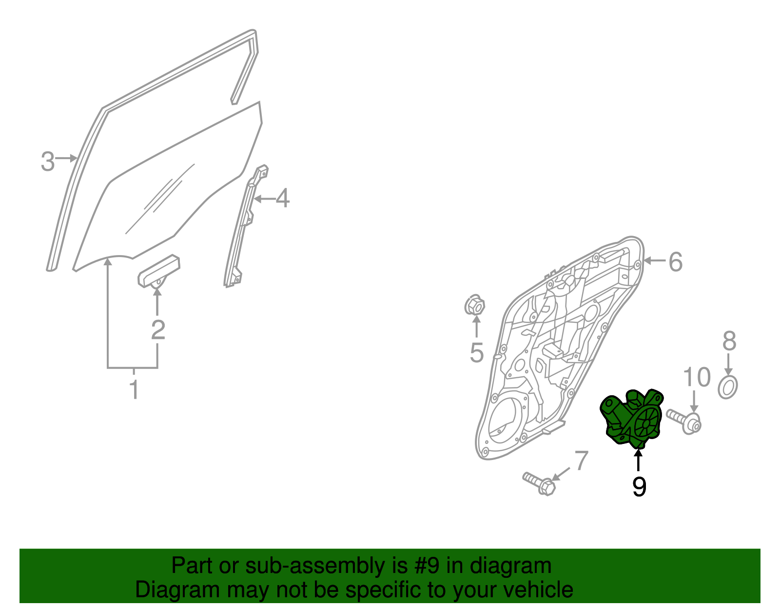 2017-2023 Kia | Window Motor | 83450-G5000 | Kia Auto Parts