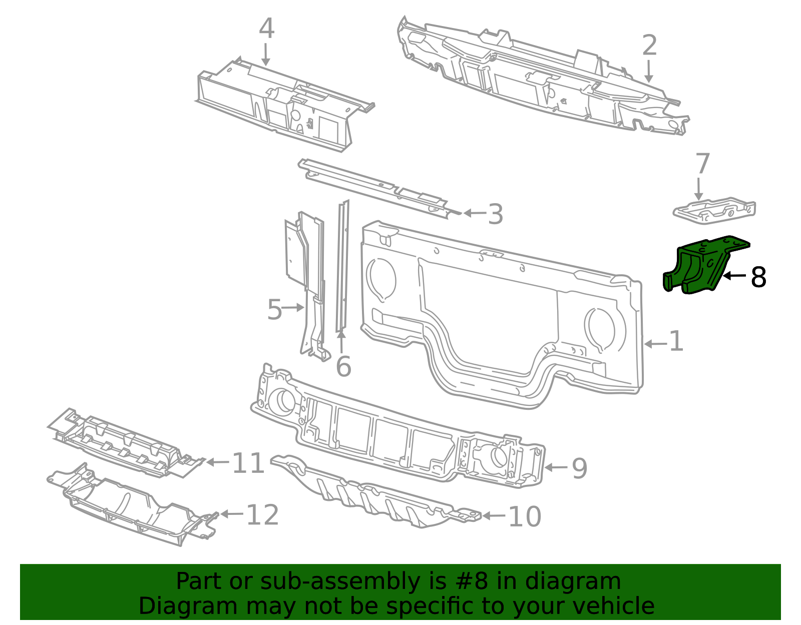 Fender Apron Extension 9C2Z-16D072-A | OEM Parts Online