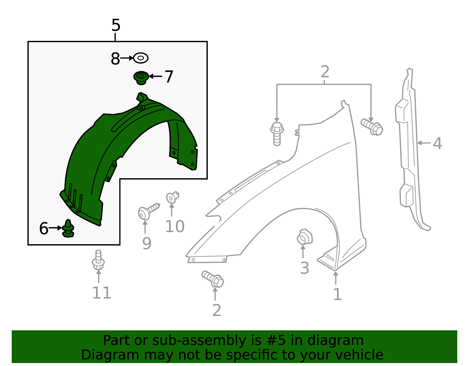 Fender Liner 86811-J3000 | OEM Parts Online