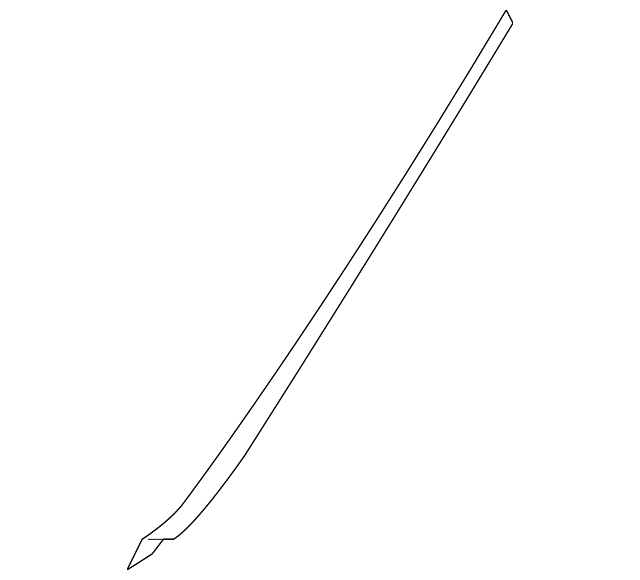 86131-2W000 - Side Molding 2013-2018 Hyundai Santa Fe Sport | Hyundai ...