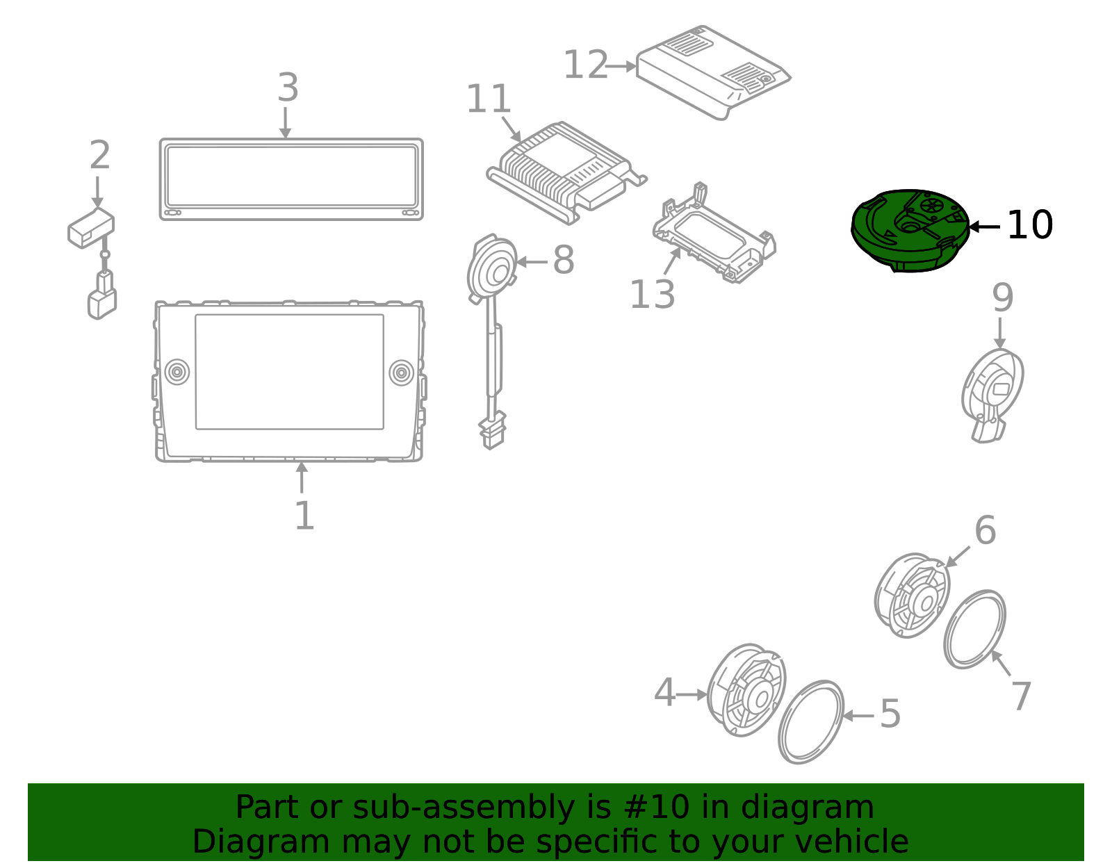 OEM Speaker 6C0-035-621-A - Restore Crisp Sound Quality | AutoNation Parts