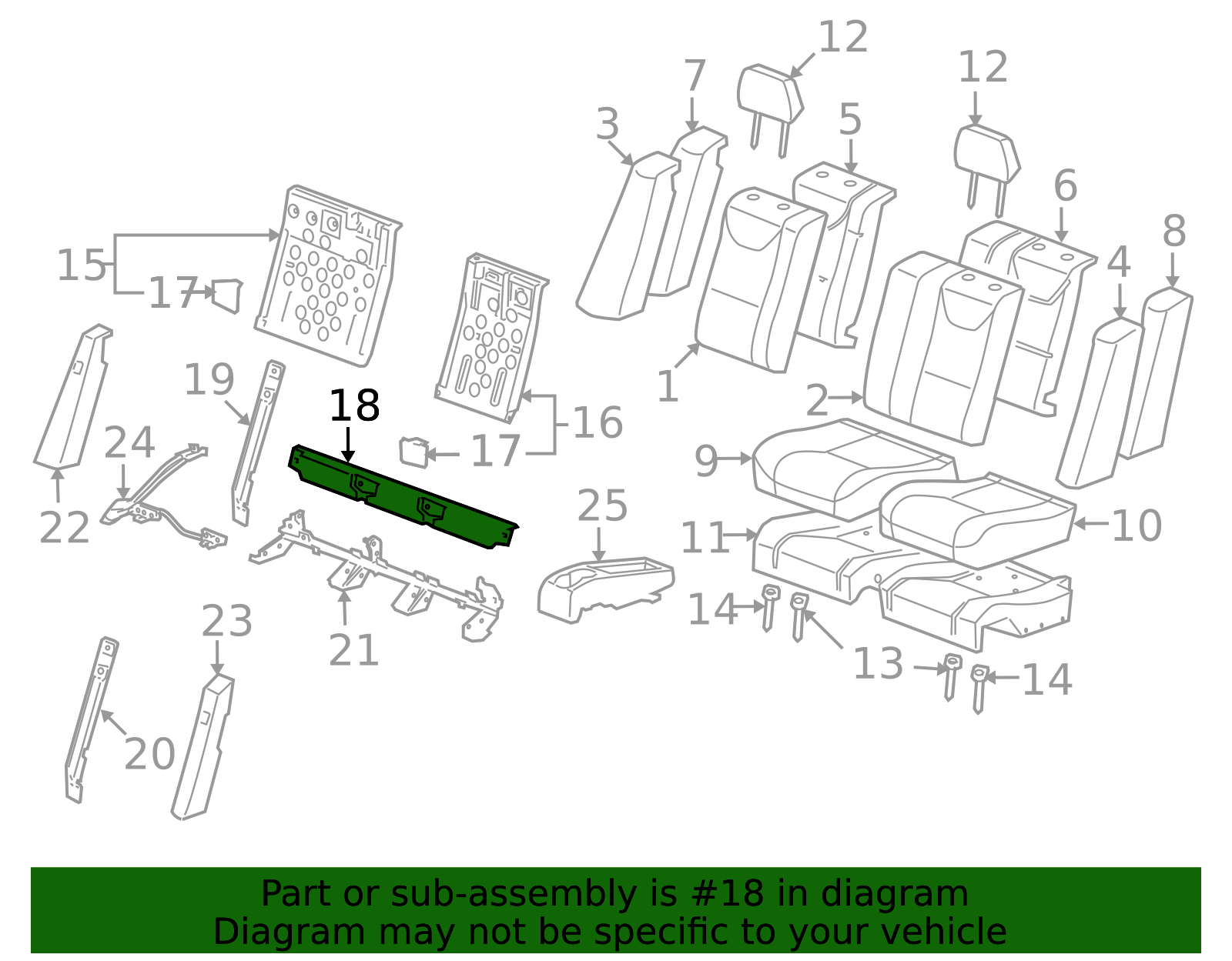 15223399 - Seat Back Frame | Partners Chevy