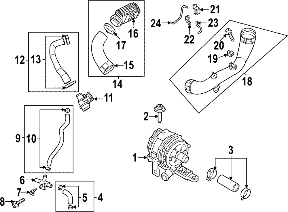 28281-2T000 - Lower Pipe 2022-2023 Kia Stinger | Kia.Parts Store