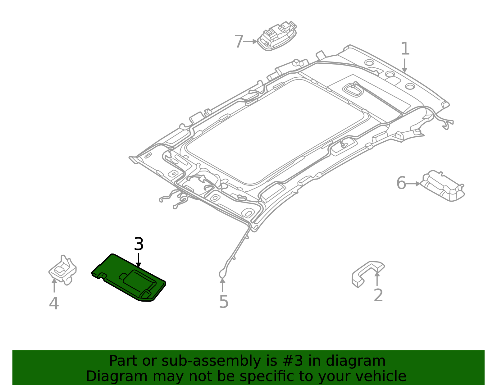2022-2025 Hyundai Sun-Visor Assembly Right-Hand 85220-N9040-NNB ...