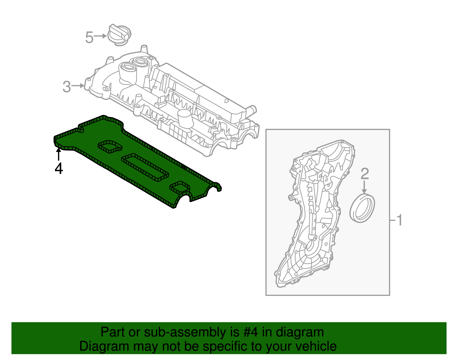 2012-2017 Land Rover Valve Cover Gasket LR025664 | LandRoverParamusParts