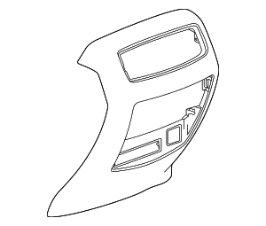 2021-2025 Cadillac Beige Front Floor Console Rear Trim Panel 84665296 ...