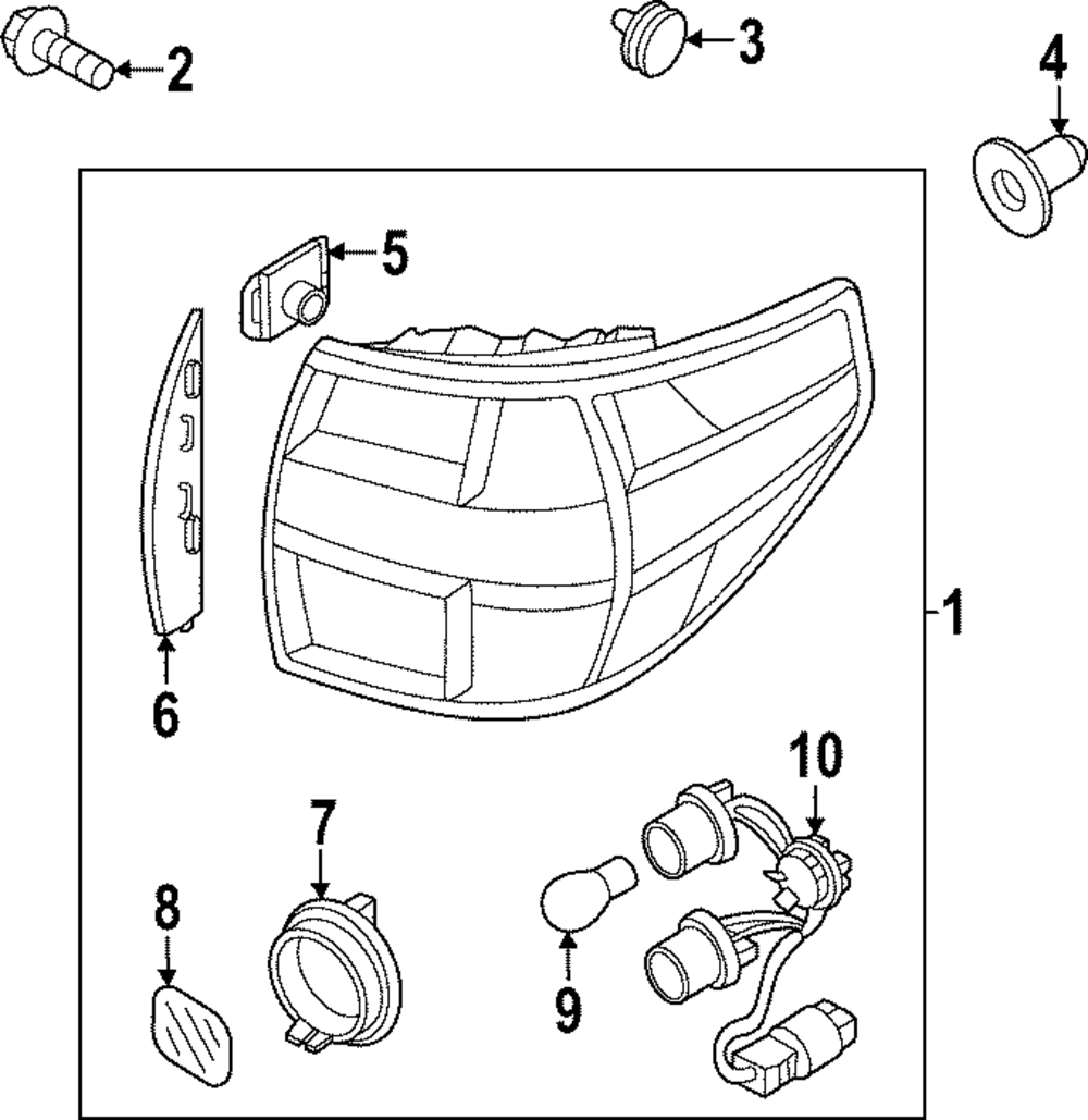 2022-2025 Hyundai Santa Cruz Tail Lamp Assembly 92402-K5000 | OEM Parts ...
