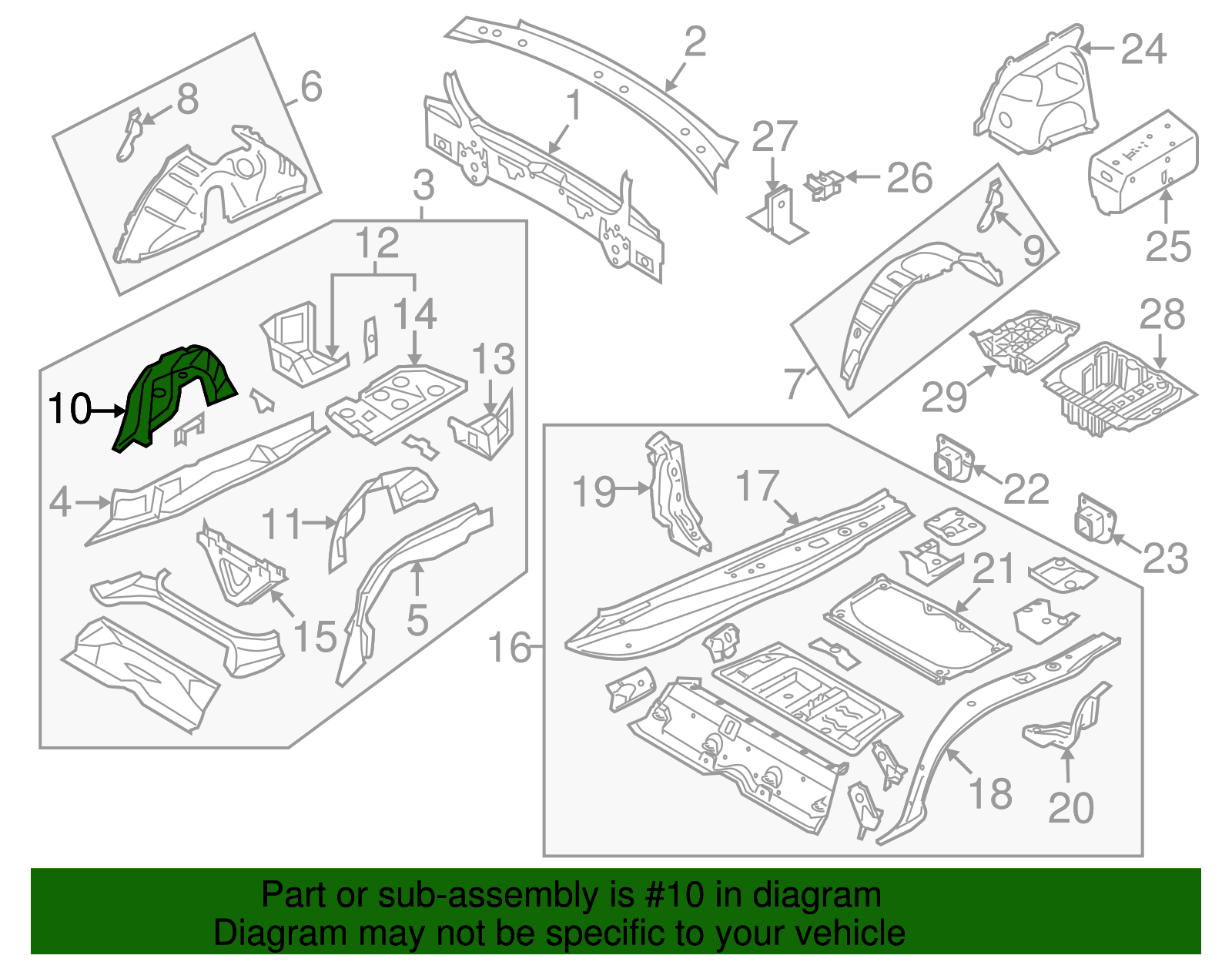 41147137578 - 2006-2015 BMW Wheelhouse Brace (41-14-7-137-578) | BMW of ...