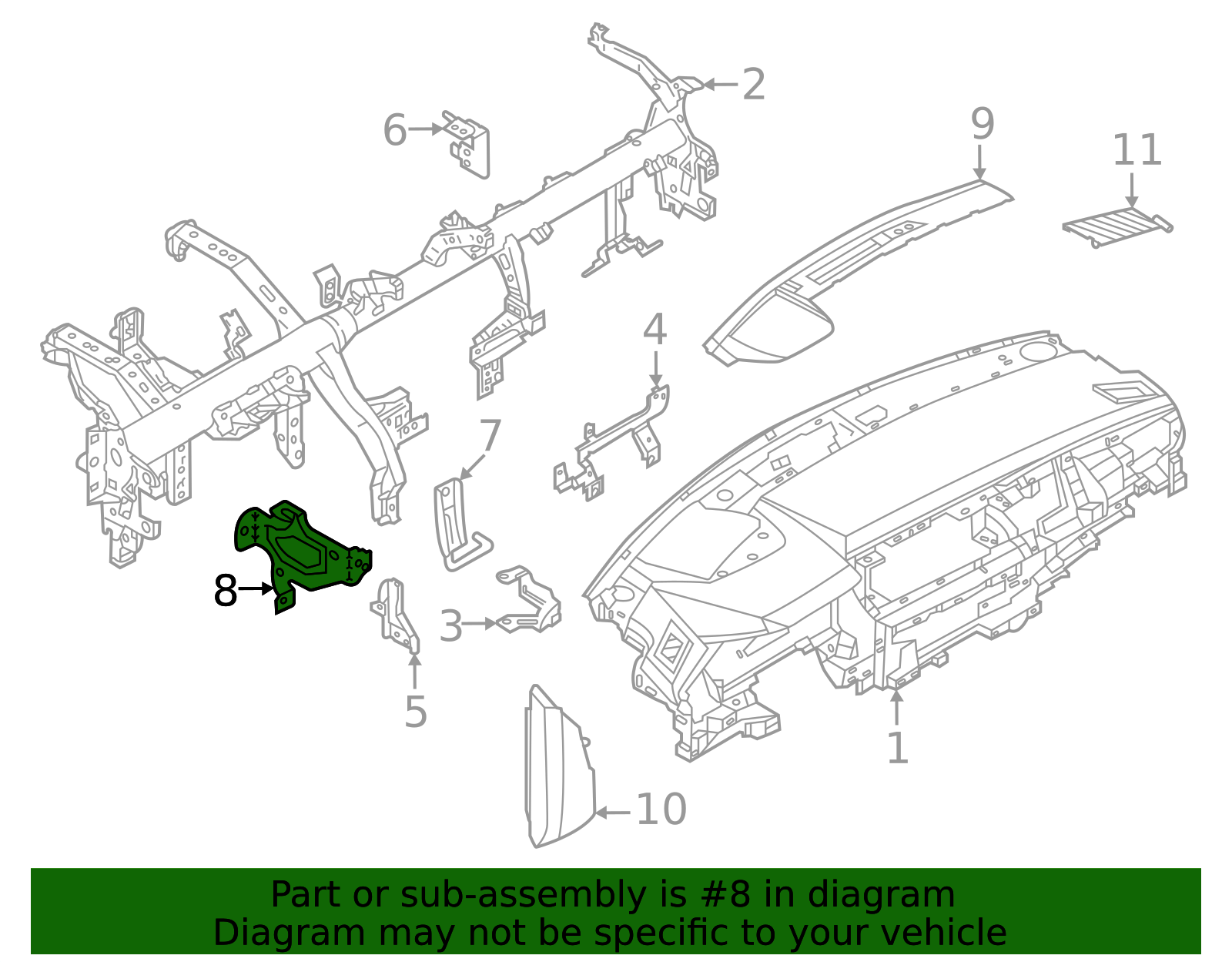 678B6-6RB0A - Body Control Module Bracket 2021-2025 Nissan Rogue ...