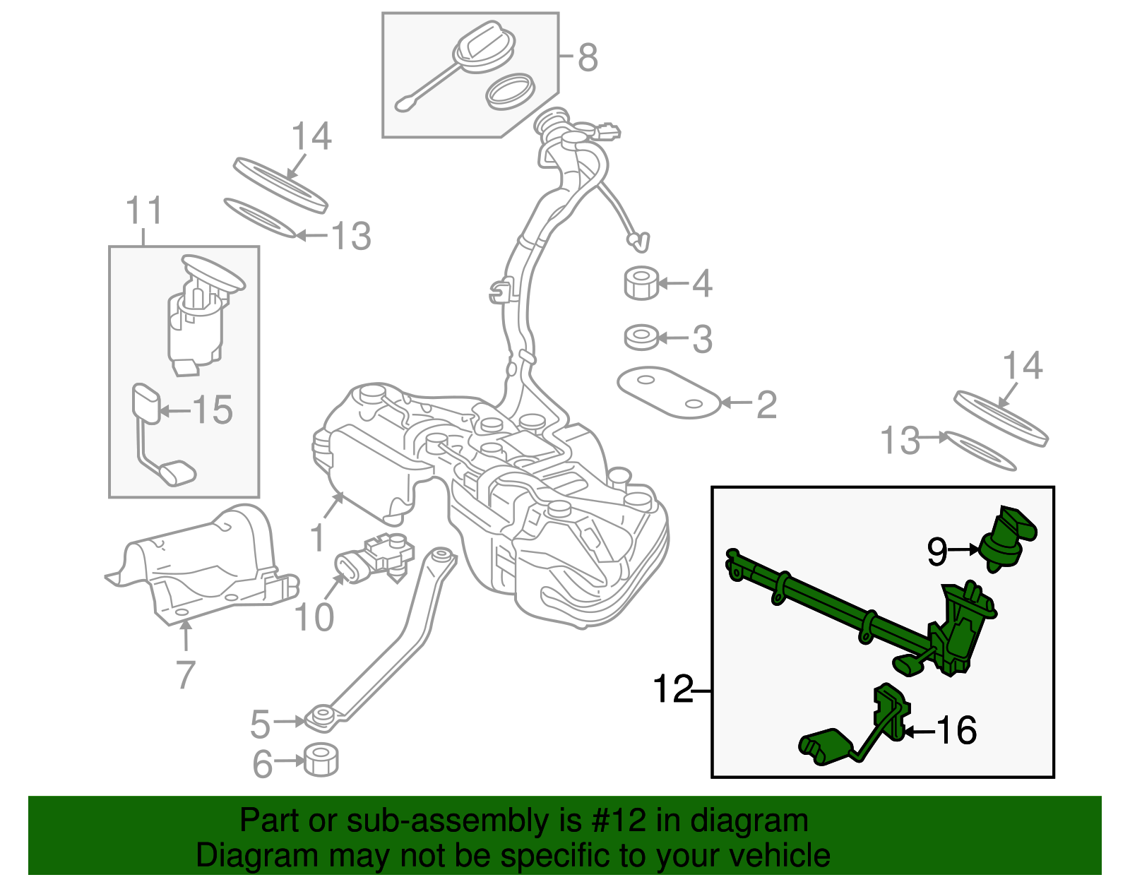 204-470-06-94 - Sending Unit 2013-2015 Mercedes-Benz GLK 250 | Mercedes ...