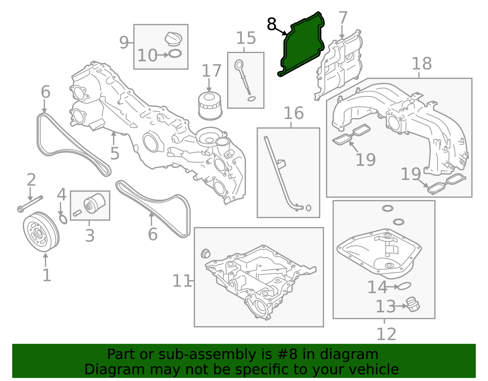 2013-2020 Toyota Valve Cover Gasket SU003-00281 | MotorMotor