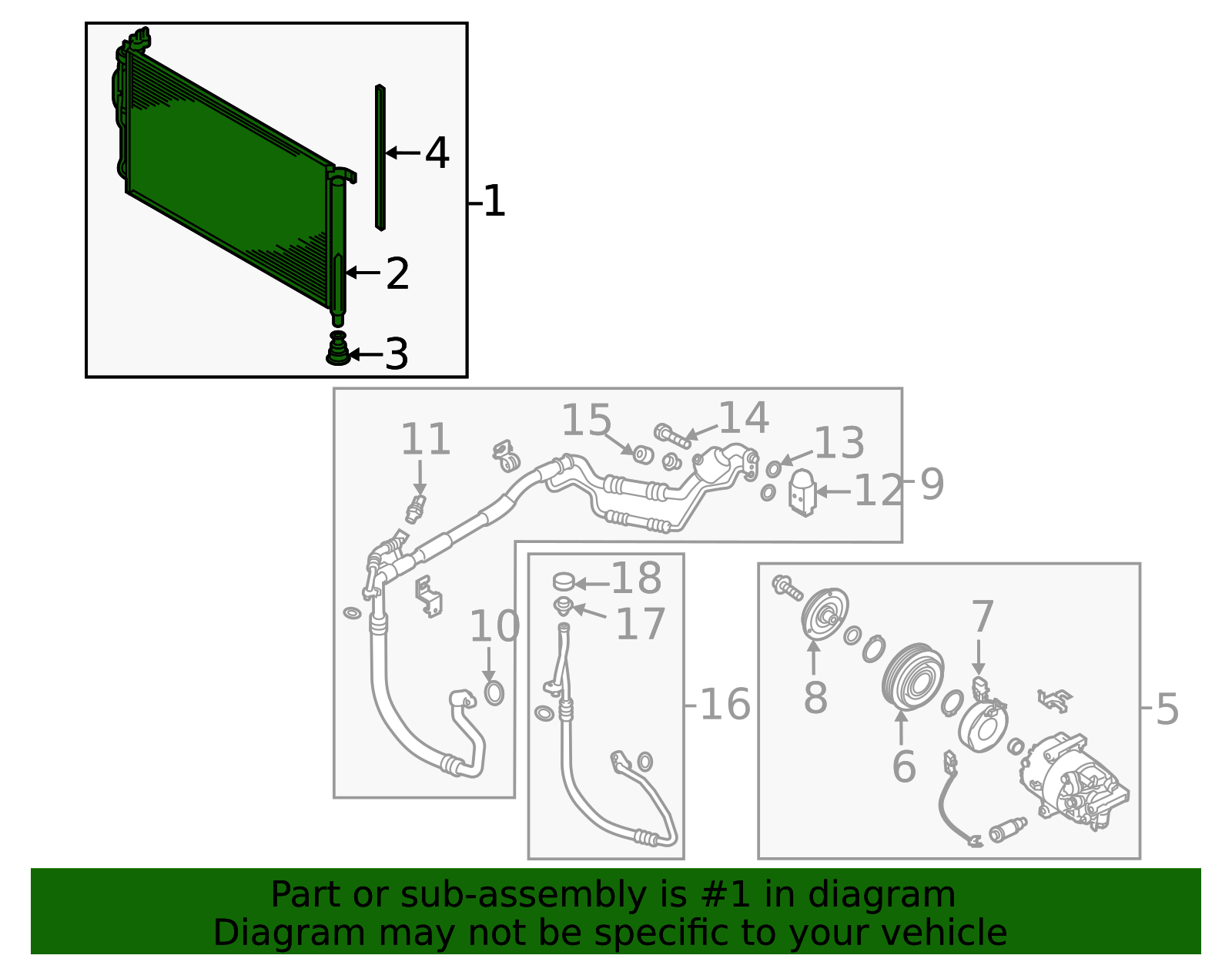 2020-2024 Kia Forte Condenser 97606-M7100 | TascaParts.com