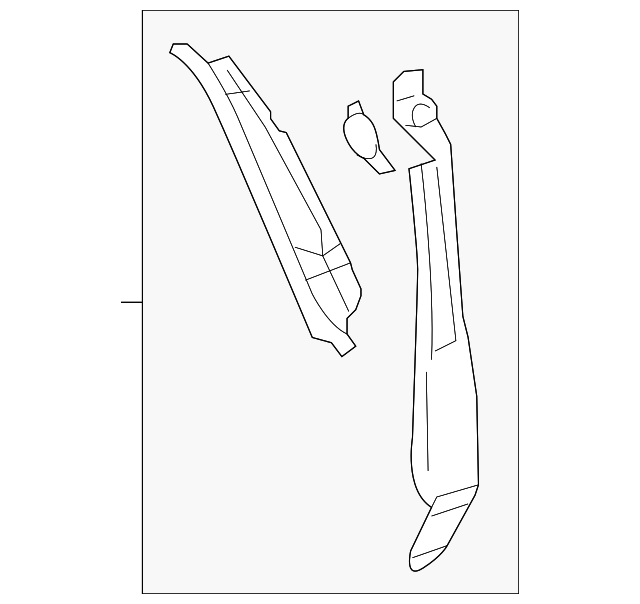 89045598 - 1997-2008 GM - Driver Side Back Outer Body Pillar with Plate ...