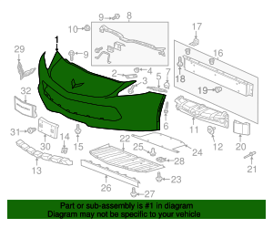 84407326 - Bumper Cover 2014-2019 Chevrolet Corvette | Chevrolet Parts ...
