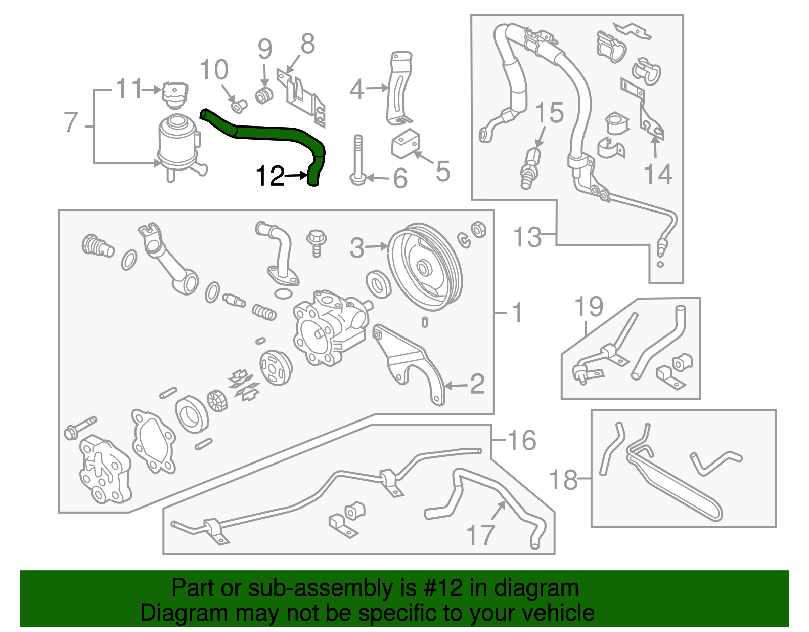 2003-2007 Nissan Murano Suction Hose 49717-CA000 | Nissan Parts Central