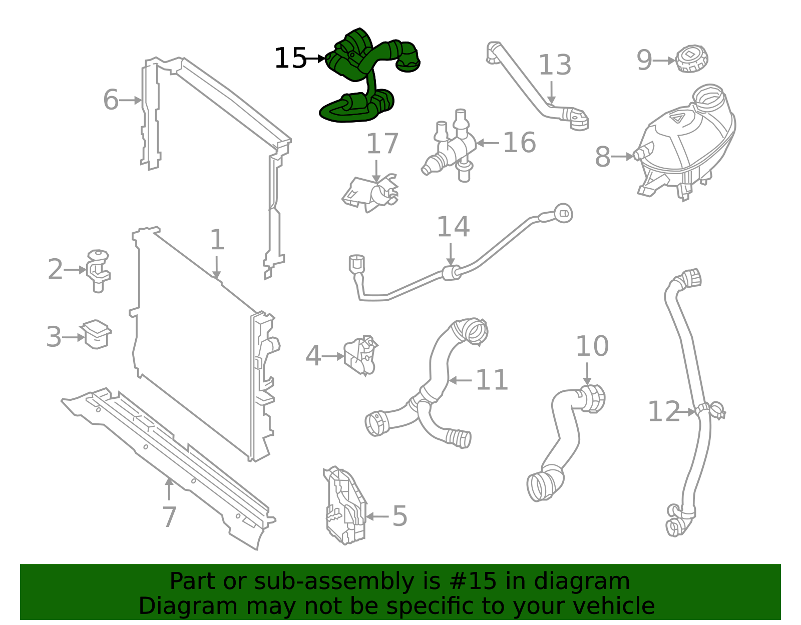 254-501-50-00 - High-Quality Vent Hose for 2023-2025 Mercedes-Benz ...