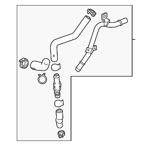 Engine Oil Cooler Coolant Outlet Hose with Clamps 55510923 | Applegate ...