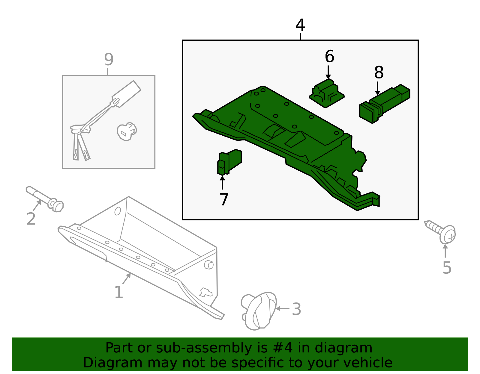 Hyundai - 84540-G9000-NNB - Glove Box Frame - 2019-2025 Genesis G70 ...
