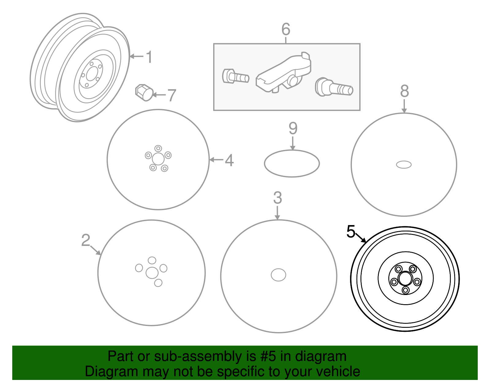 2012-2020 Subaru Spare Wheel 28151FJ032 | Subaru Parts For You