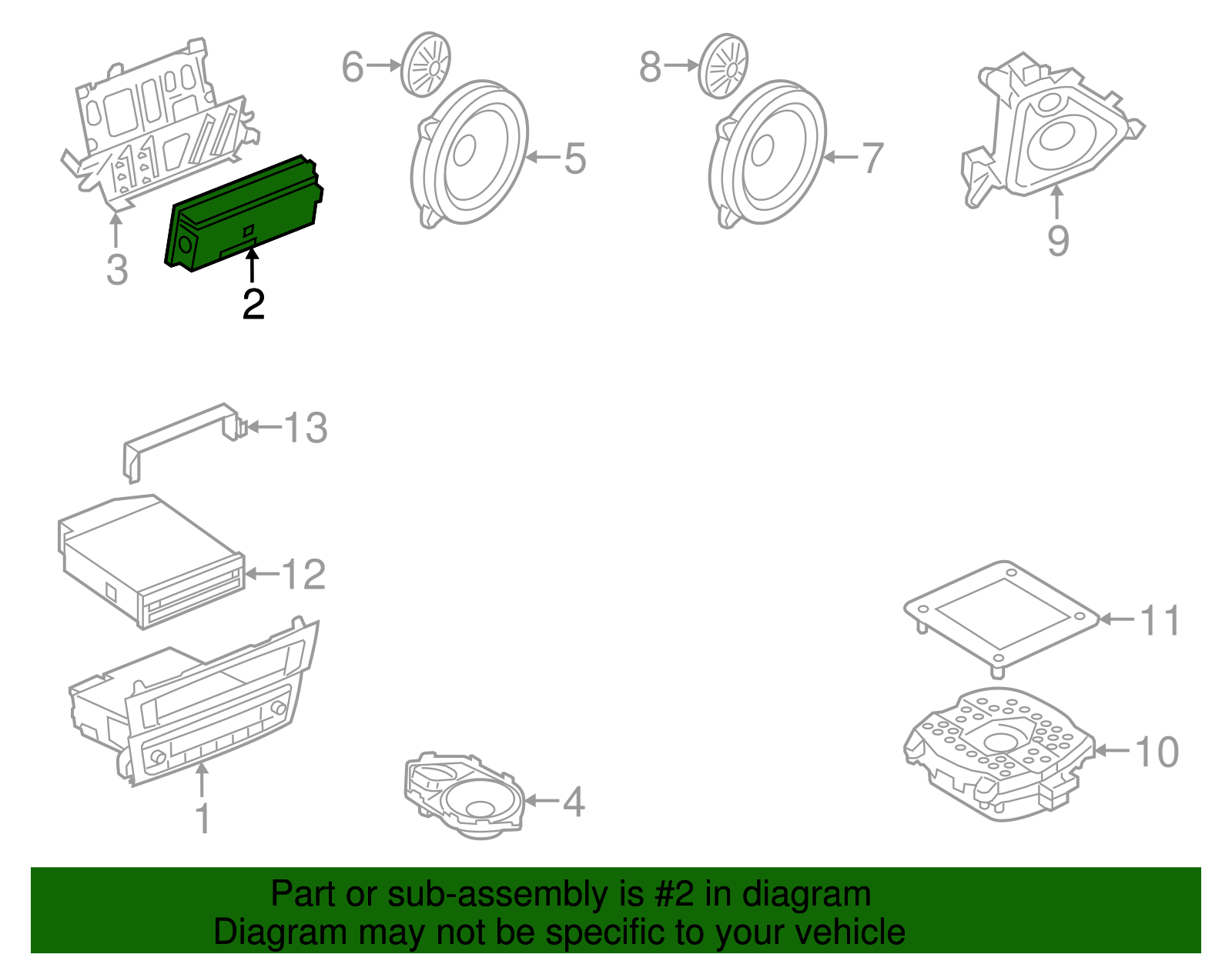 2011-2017 BMW X3 Amplifier 65-12-2-622-680 | BMW OEM Parts
