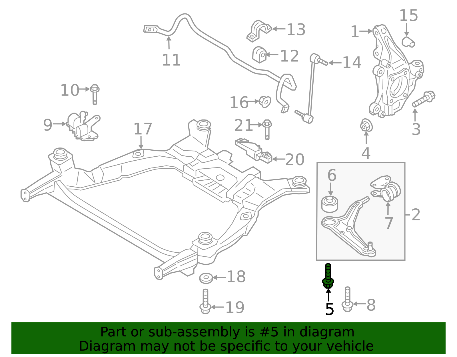 2013-2020 Ford | Lower Control Arm Mount Bolt | W715672-S439 | Walls ...