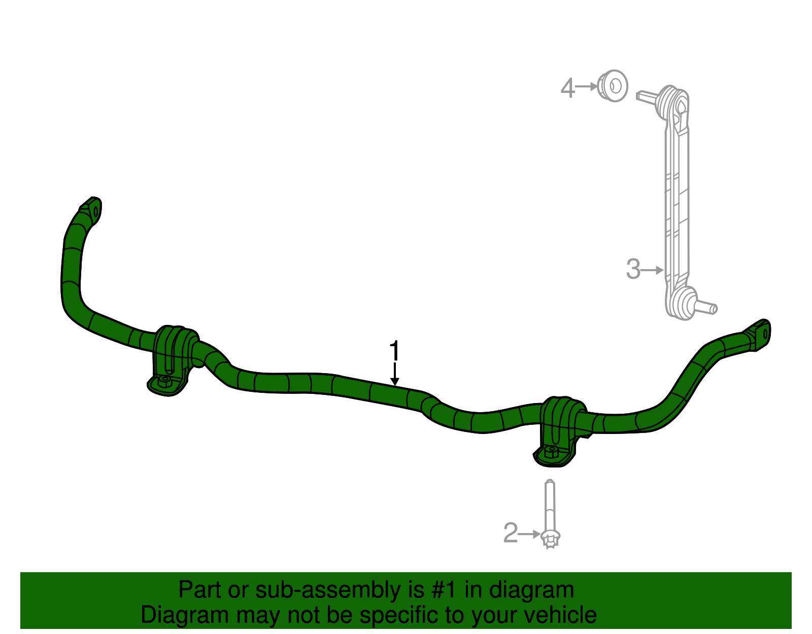 2017-2025 Jeep Compass Bar 68299023AF | Mopar Parts Canada