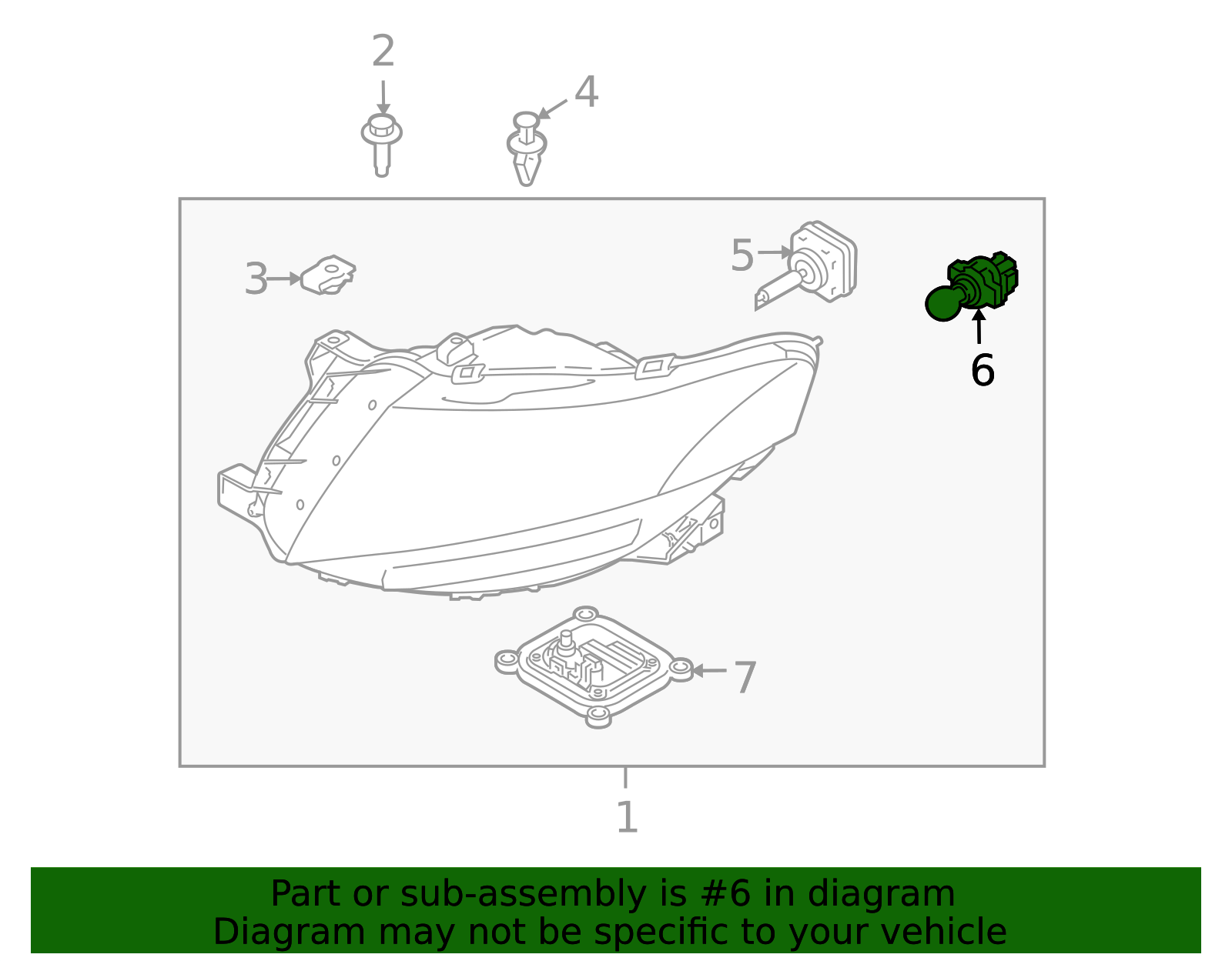 2010-2019 Lincoln MKT High Beam Bulb AE9Z-13N021-A | TascaParts.com