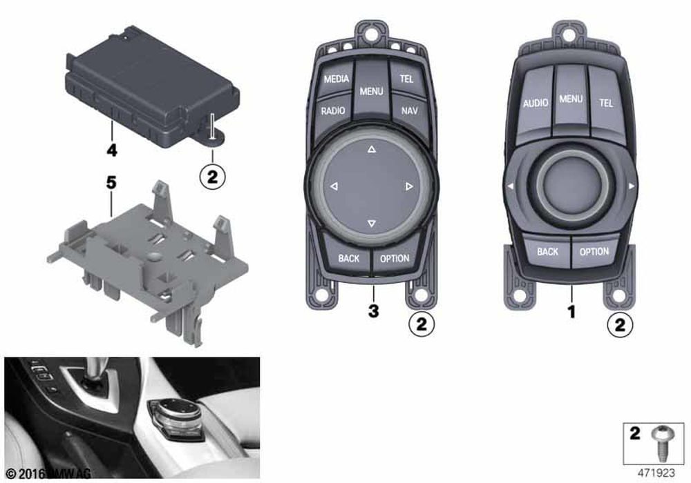 65829371374 - BMW Control Unit Controller Touch 2011-2023 BMW ...