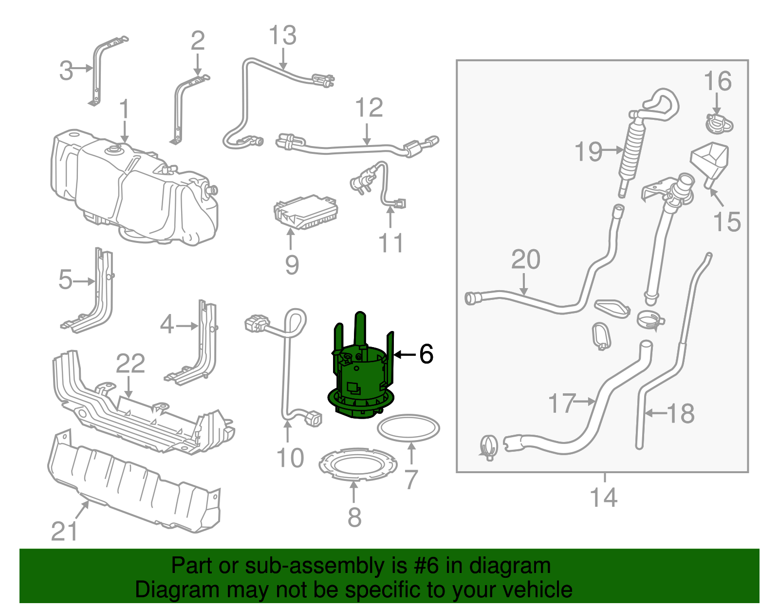 2017-2019 GM Emission Reduction Fluid Supply Pump Module 84545446 ...