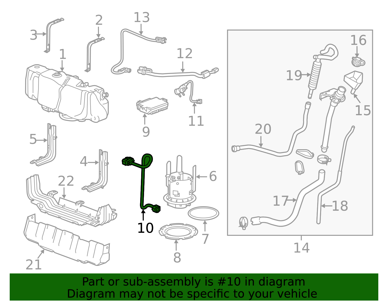 2017-2019 GM Diesel Emissions Fluid (DEF) Tank Reservoir Wiring Harness ...