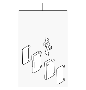 Genuine Brake Pads Front for 2010-2016 Hyundai Genesis Coupe | Part ...