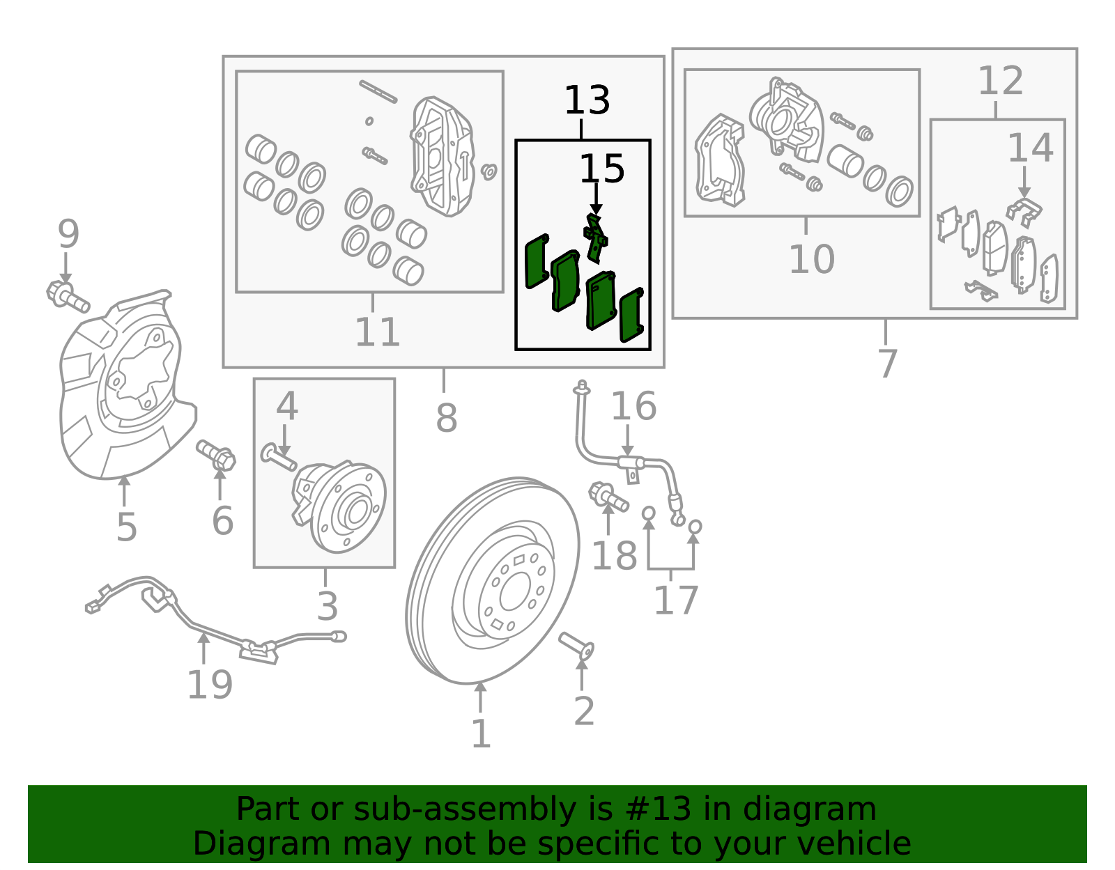 2010-2016 Hyundai Genesis Coupe Brake Pads 58101-2MA10 | MotorMotor