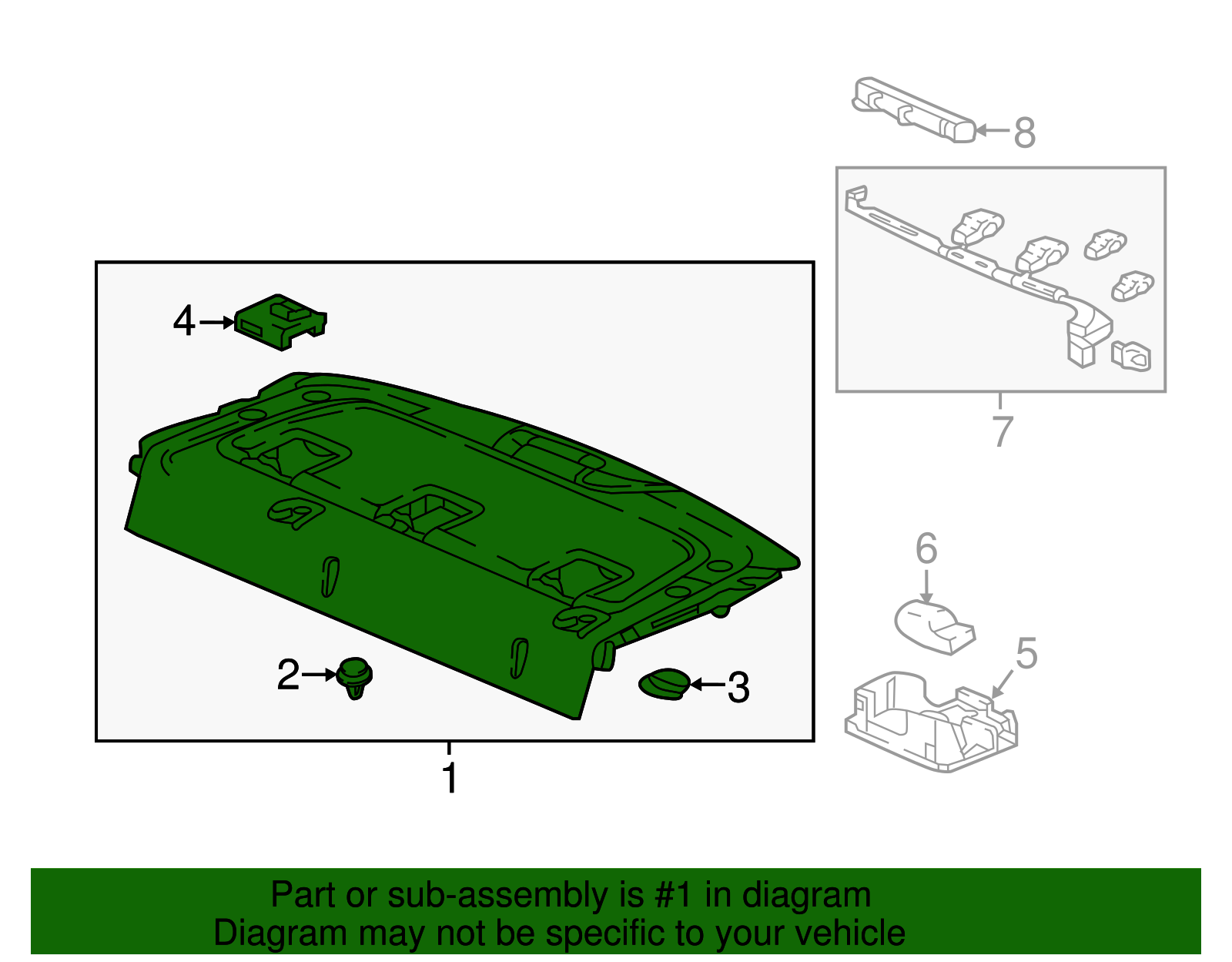 84502-TVA-A37ZA - Pkg Tray Trim | Honda Car Parts Direct