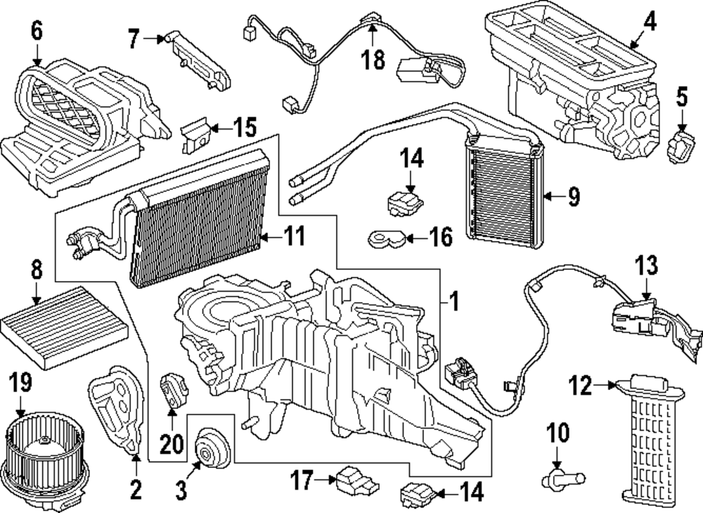 2023-2025 Ford | Auxiliary Heater Harness | PC3Z-19949-C | Walls' Ford ...