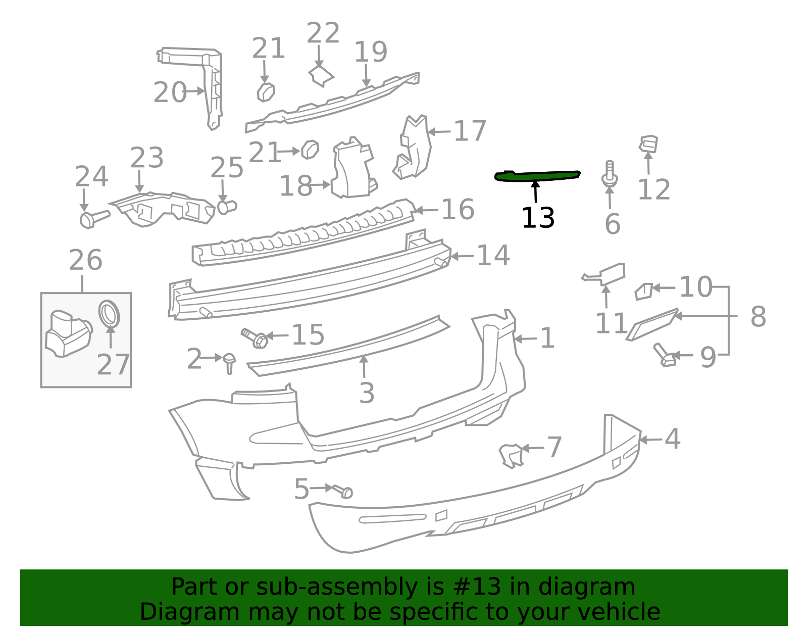 7L6-945-106-A - Reflector 2004-2010 Volkswagen Touareg | OEM VW Parts Haus