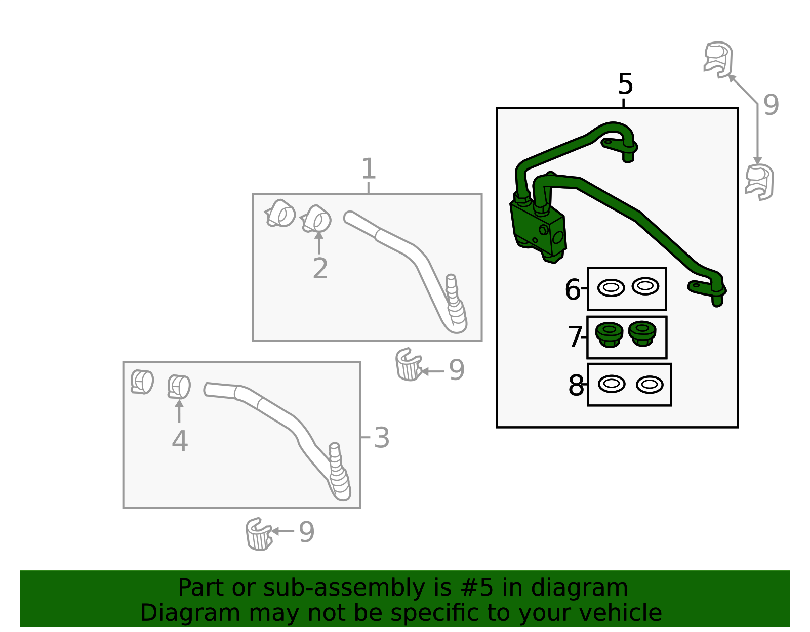 2012-2019 Ford | Tube Assembly | DB5Z-7R081-T | Walls' Ford Parts