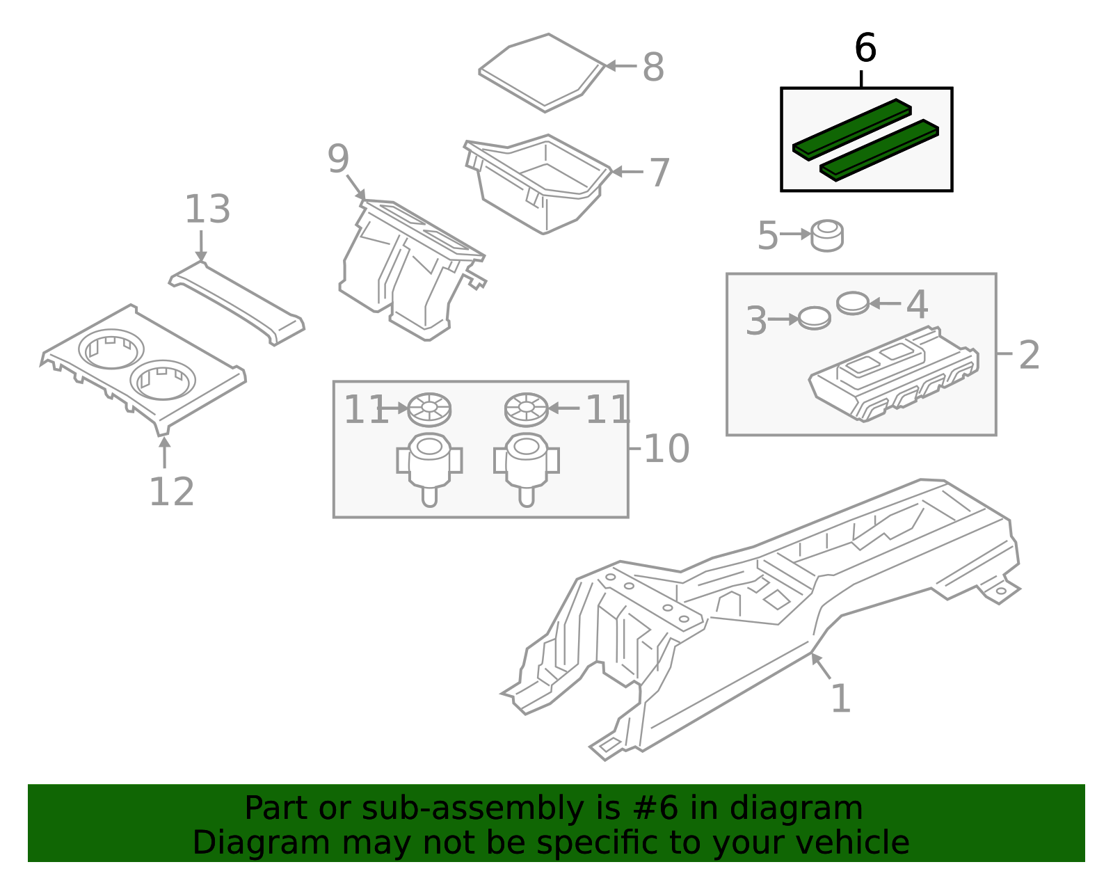 971-898-025-H-M7Z - High-Quality Console Trim Panel for 2017-2023 ...