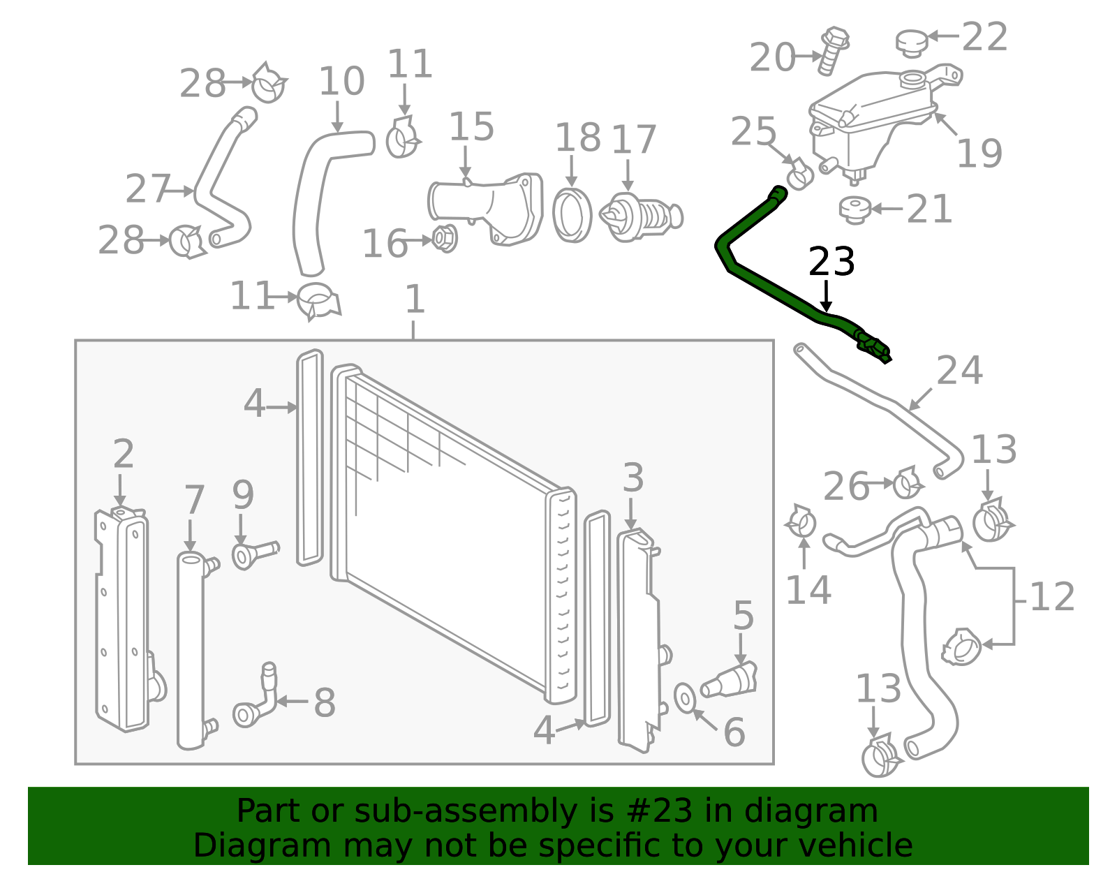 2011-2016 Scion tC Hose, Water Bypass, No. 2 16264-36020 | OEM Parts Online