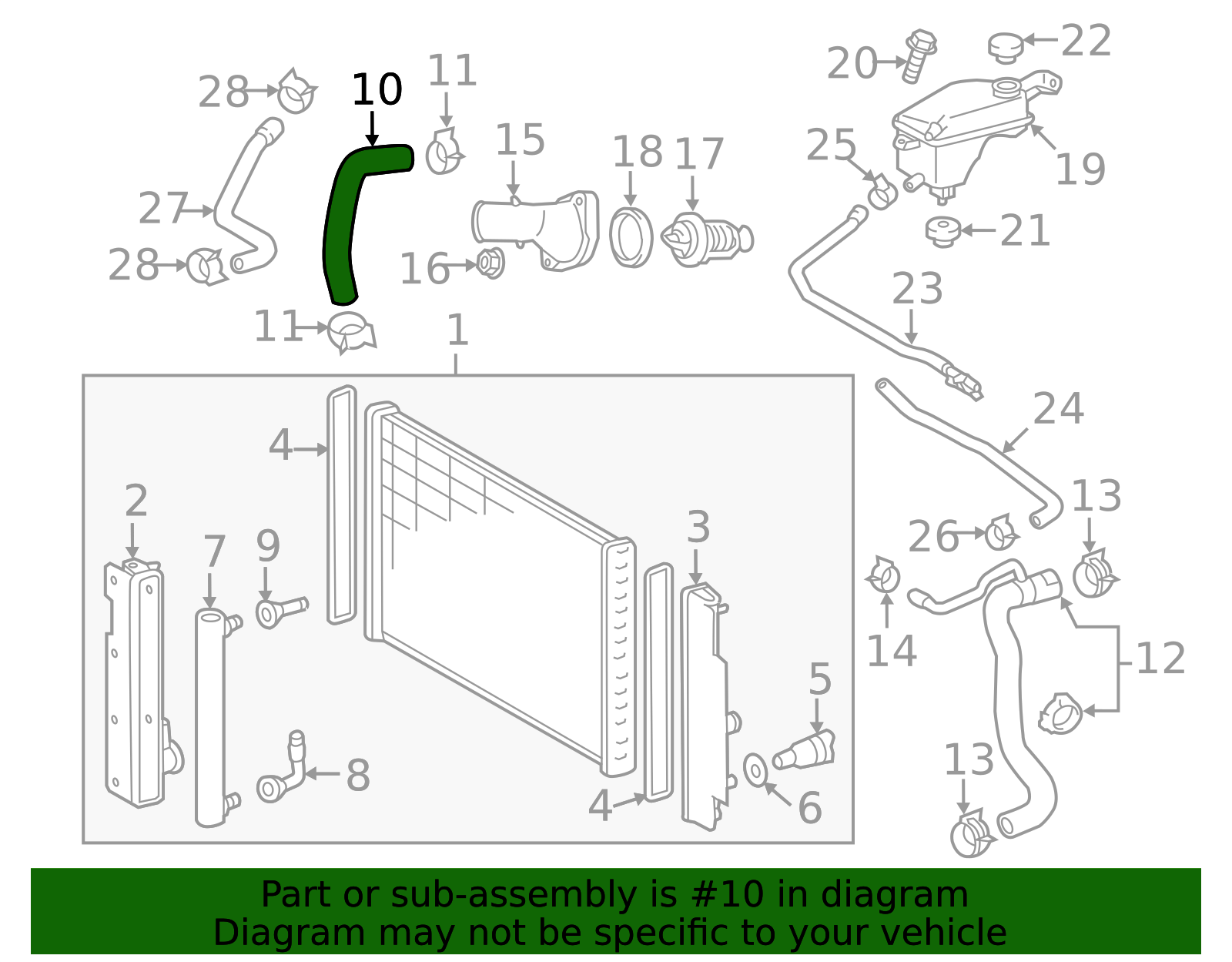 Radiator Hose 16572-36080 - Dependable OEM Engine Cooling | AutoNation ...