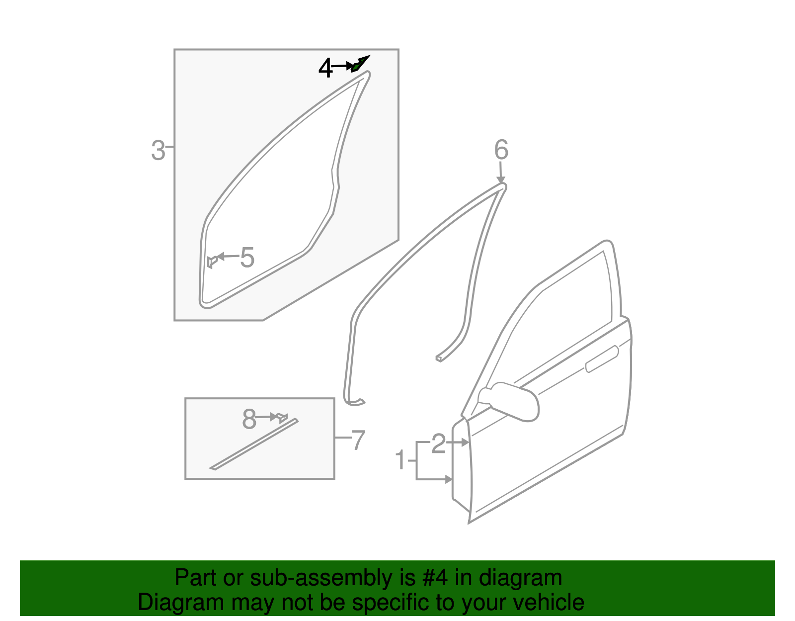 GJ6A-58-762 - Surround Weather-Strip Fastener 2003-2009 Mazda | Florida ...