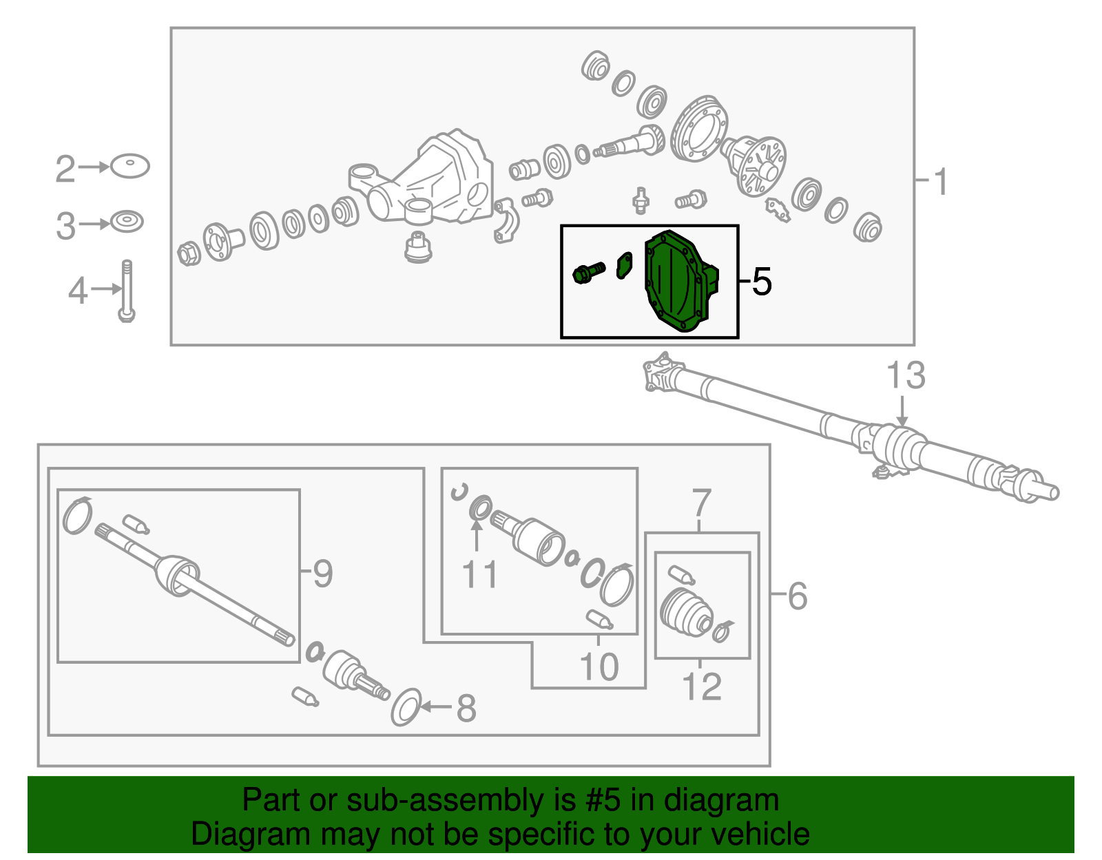 2013-2025 Toyota Differential Cover 41108-53021 | Toyota Parts Center