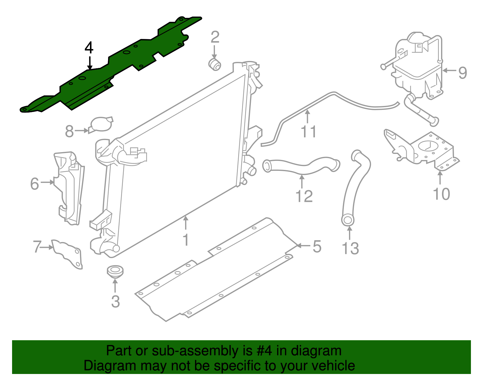 Radiator Air Deflector - OEM Engine Cooling Channel | AutoNation Parts