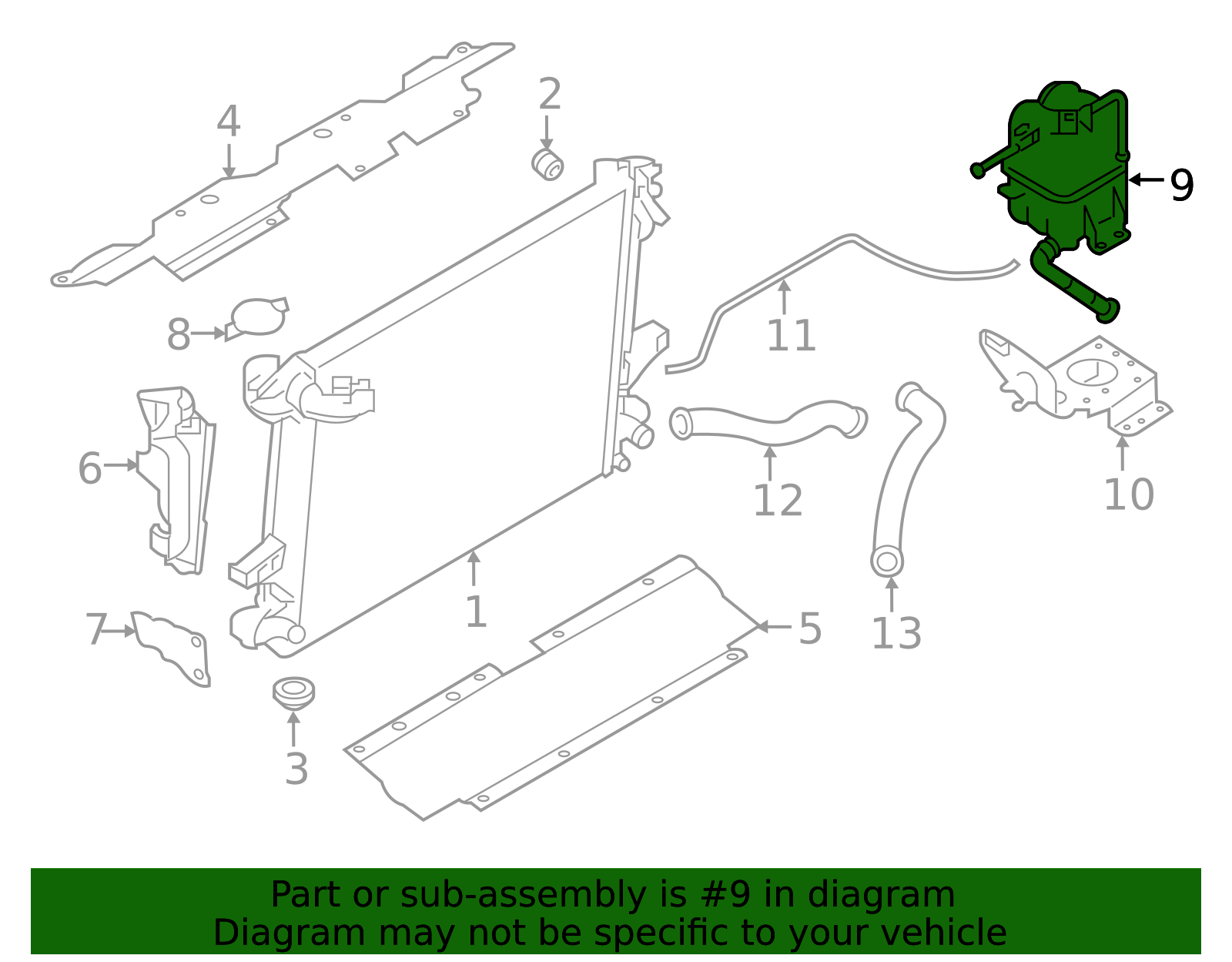 Genuine Coolant Reservoir Assembly - 21710-EZ40A | NissanParts.cc ...