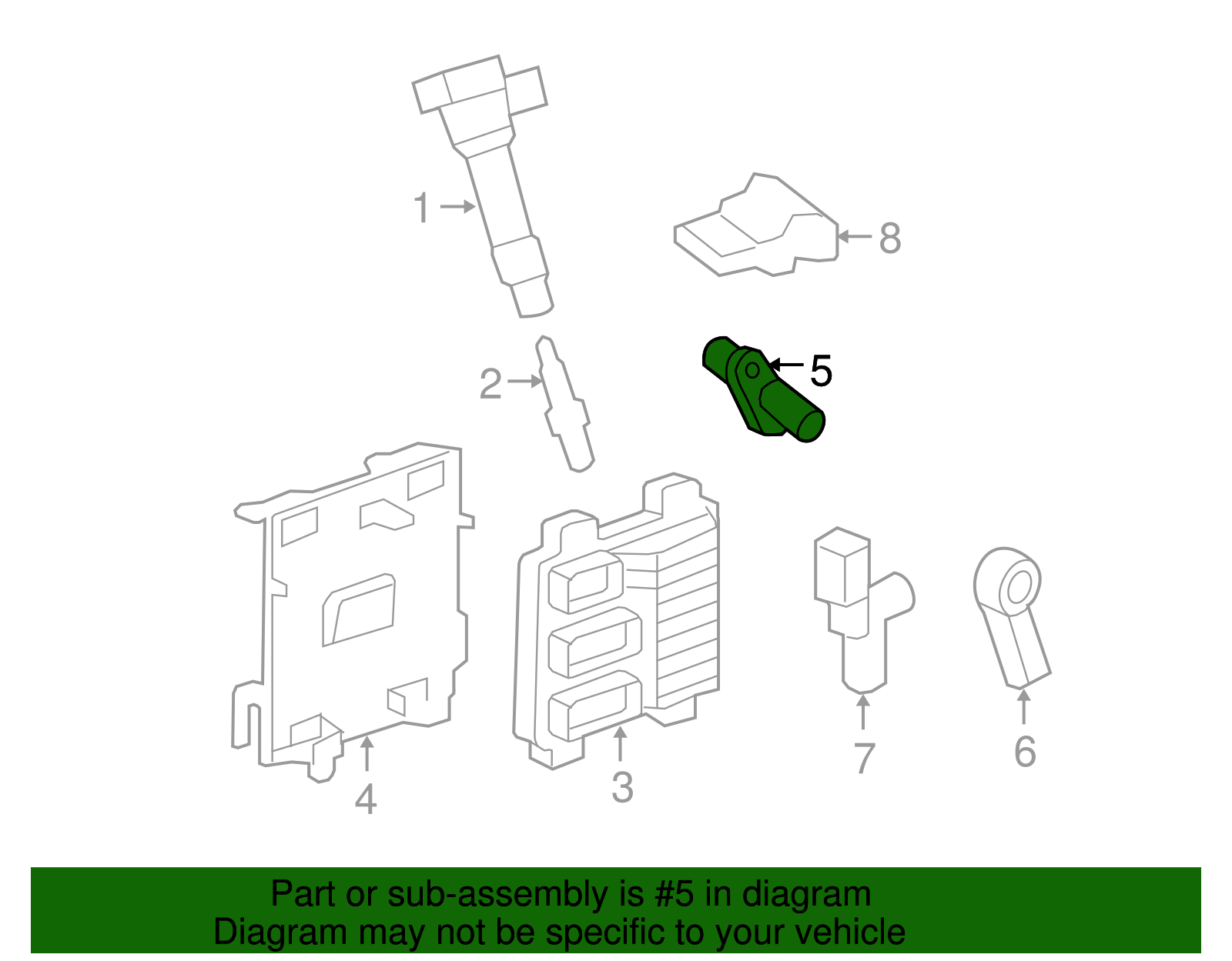 12674702 - 2013-2024 GM - Engine Crankshaft Position Sensor | Partners ...