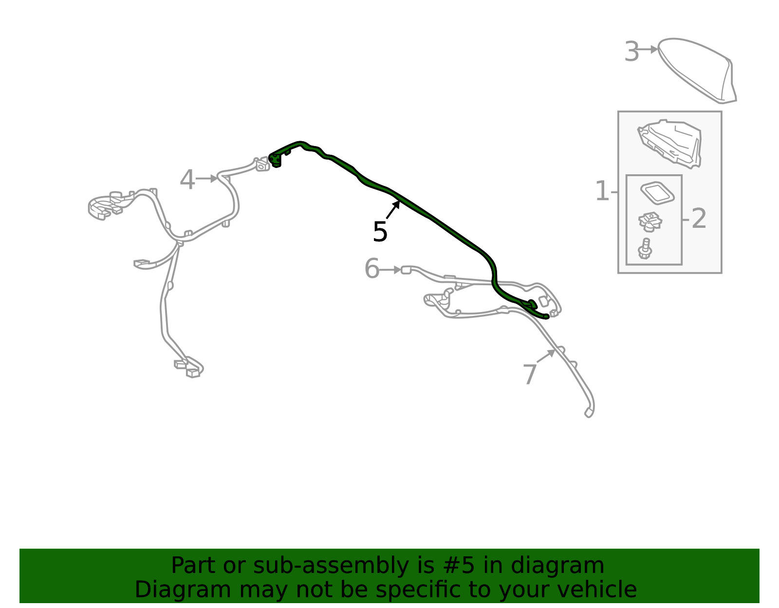 Antenna Cable - Reliable Signal OEM Standard 86101-4D180 | AutoNation Parts