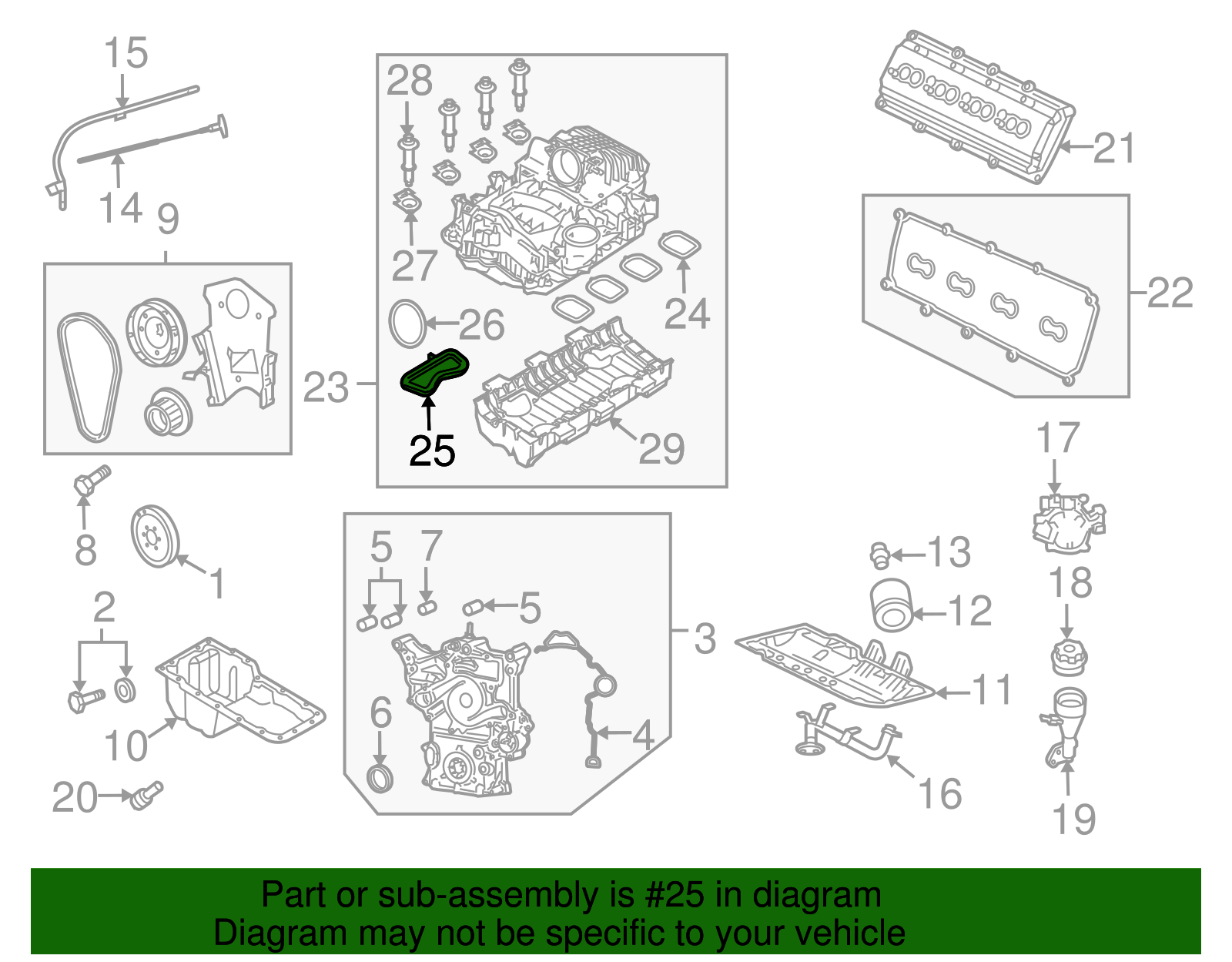 2003-2008 Mopar Intake Manifold Gasket 53032384AB | Mopar Parts Canada